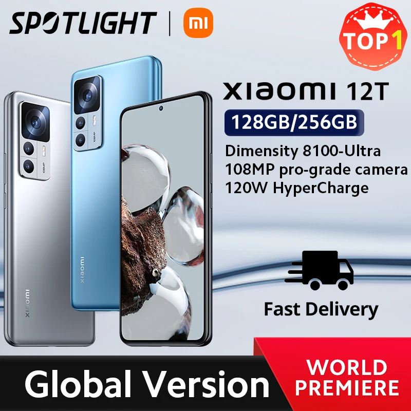 World-Premiere-Global-Version-Xiaomi-12T-128GB-256GB-MediaTek-Dimensity-8100-Ultra-108MP-Camera ...