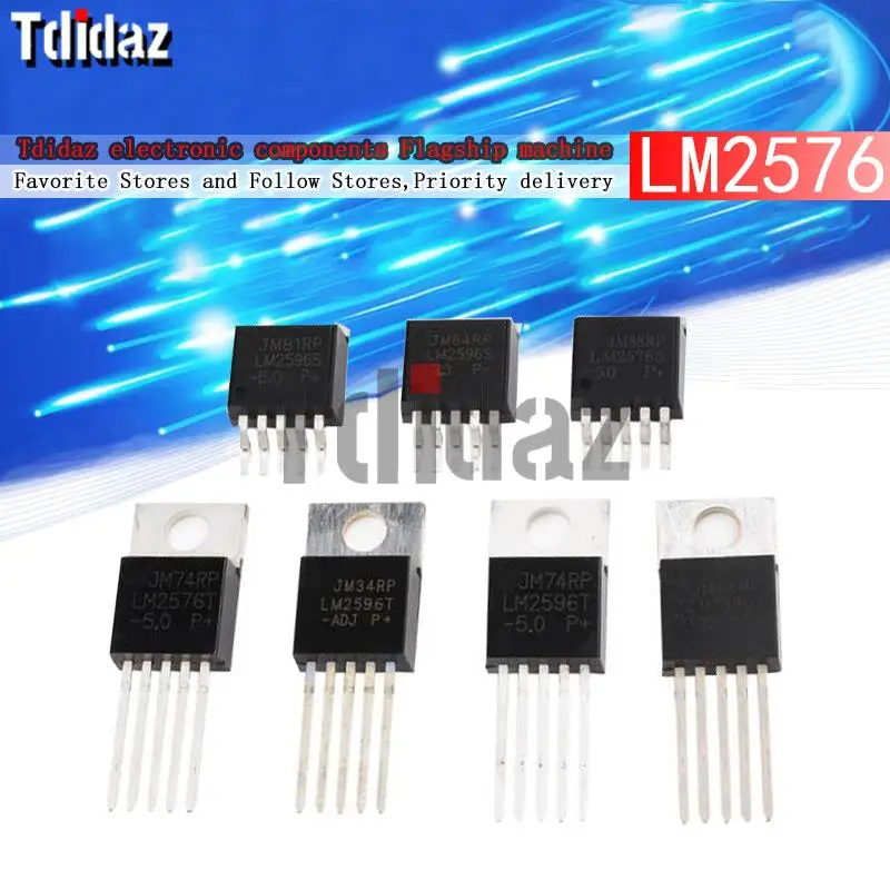 10 piezas LM2576 LM2596 LM2576T ADJ LM2576T 3.3 LM2576T 5.0 IC REG BUCK ADJ 3A LM2576T 1.2 TO ...