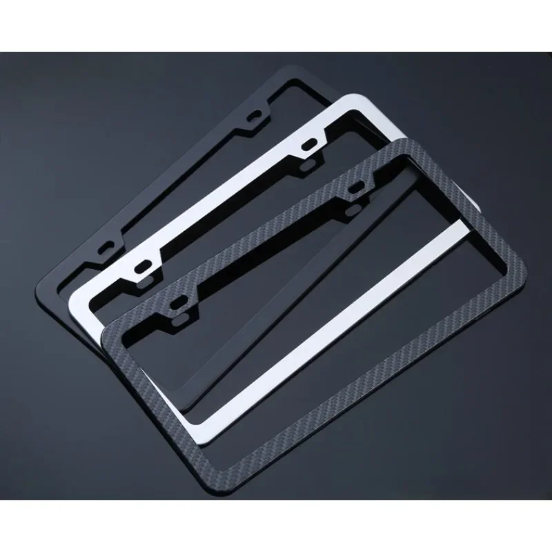 2PCS-Motorcycle-License-Plate-Frame-Aluminum-Alloy-Plate-Frame ...