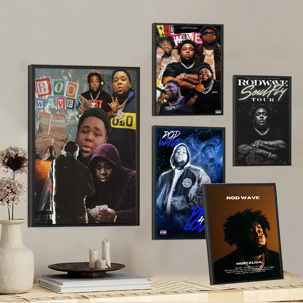 Rod-Wave-Singer-DIY-Sticky-Poster-Vintage-Room-Bar-Cafe-Decor-Home ...