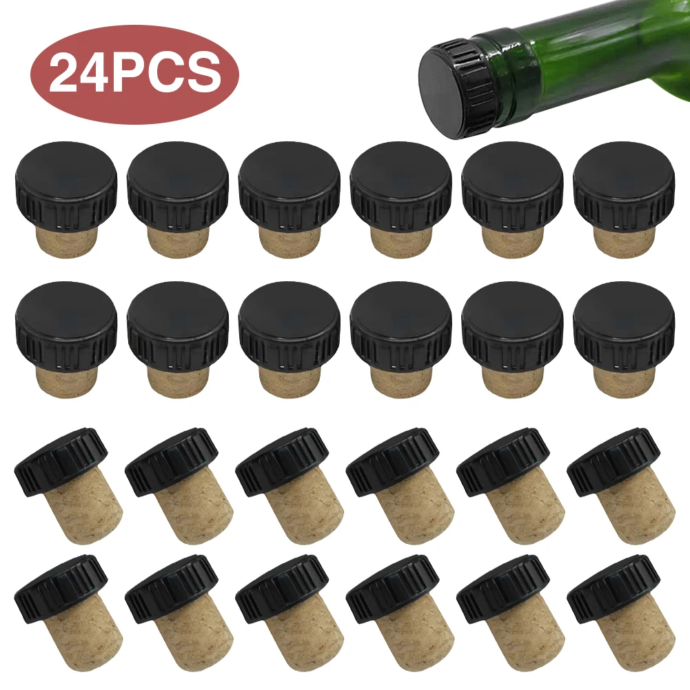 24pcs-Bar-Wine-Stopper-Beer-Cap-Home-Kitchen-T-Shaped-Cork-Plugs-For ...