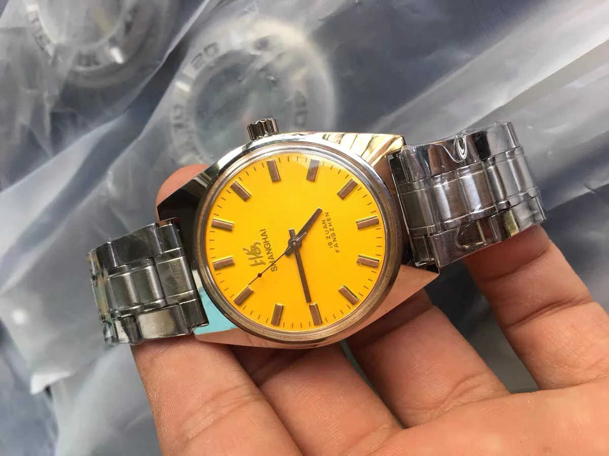 Old Shanghai Color Disc, Old Watch, Classic Vintage Hand Winding 7120 ...