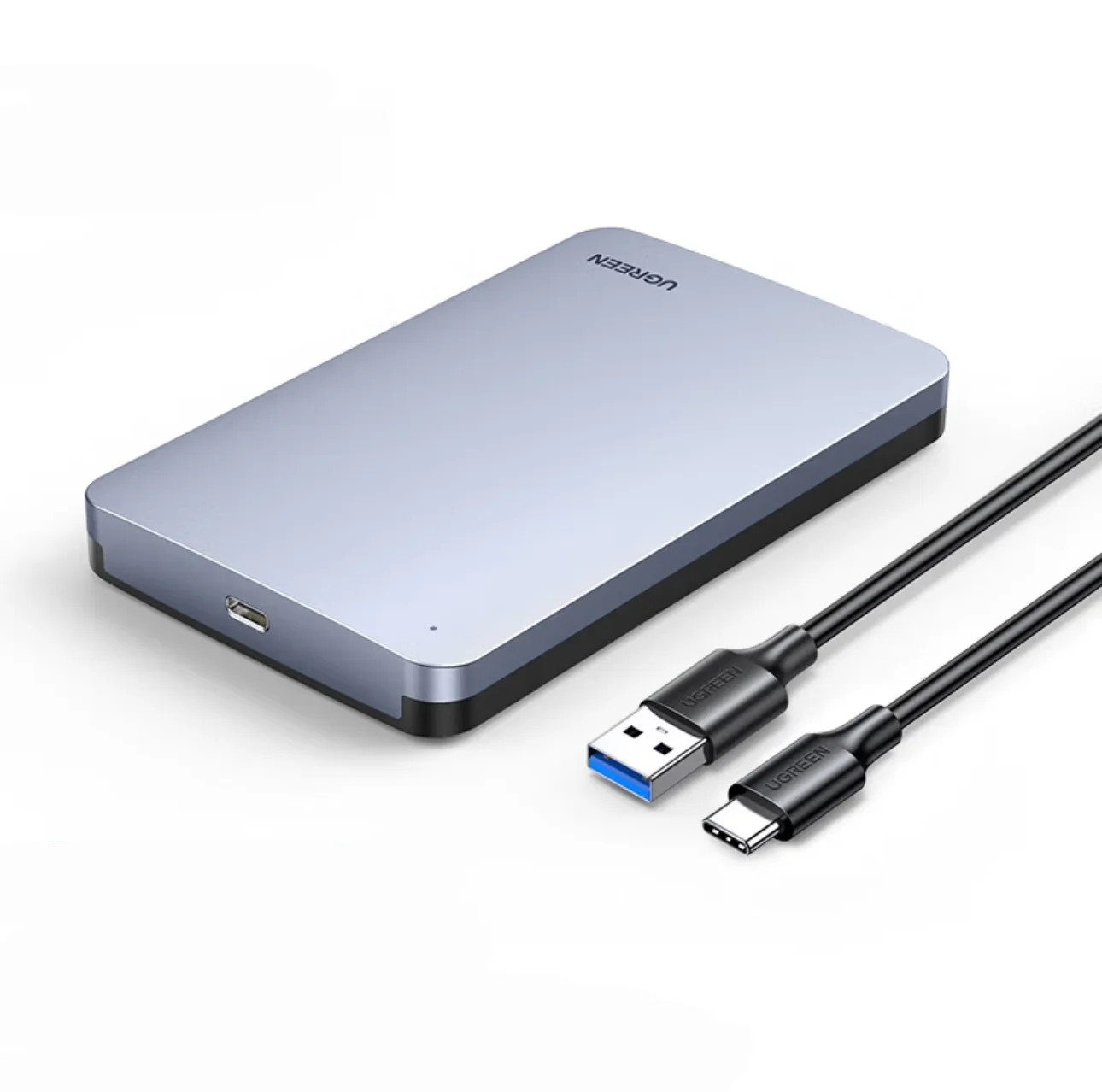 UGREEN USB C Hard Drive Enclosure for 2.5" SATA SSD HDD Aluminum USB C ...
