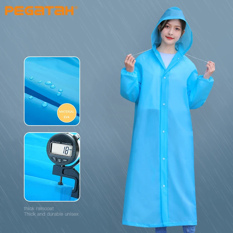 Adult-Long-Raincoats-EVA-Impermeable-Waterproof-Rain-Coat-Men-Women ...