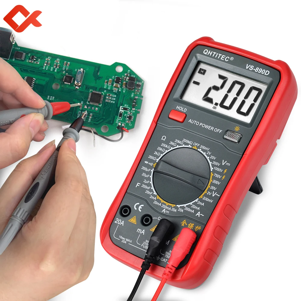 デジタル電流計,ACからDC電圧計,電子技師の測定ツール,VS 890D個|マルチメータ| - AliExpress