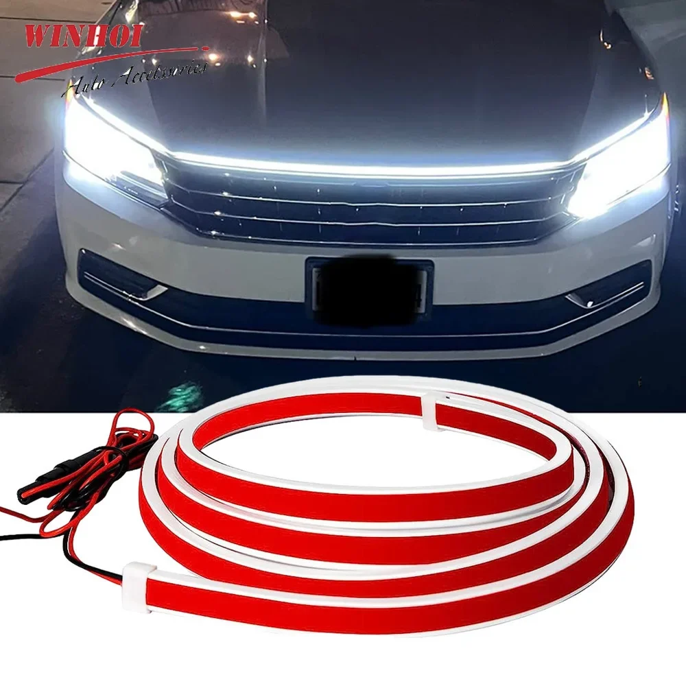 Scan-Starting-Led-Car-Hood-Light-Strip-Decorative-Lamp-Flexible-DRL ...