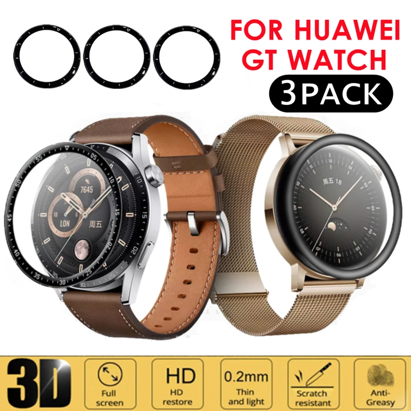 3D-Curved-Screen-Protector-For-Huawei-Watch-GT2-42mm-GT3-Pro-43MM-46mm ...