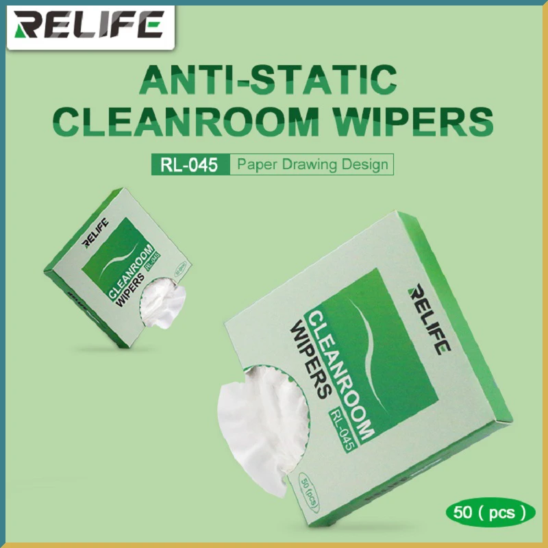 RELIFE RL 045 50Pcs/Box Soft Cleanroom Wiper Cleaning Non Dust Cloth ...