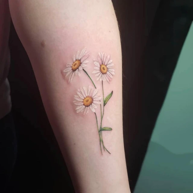 Daisy Flower Tattoo Design