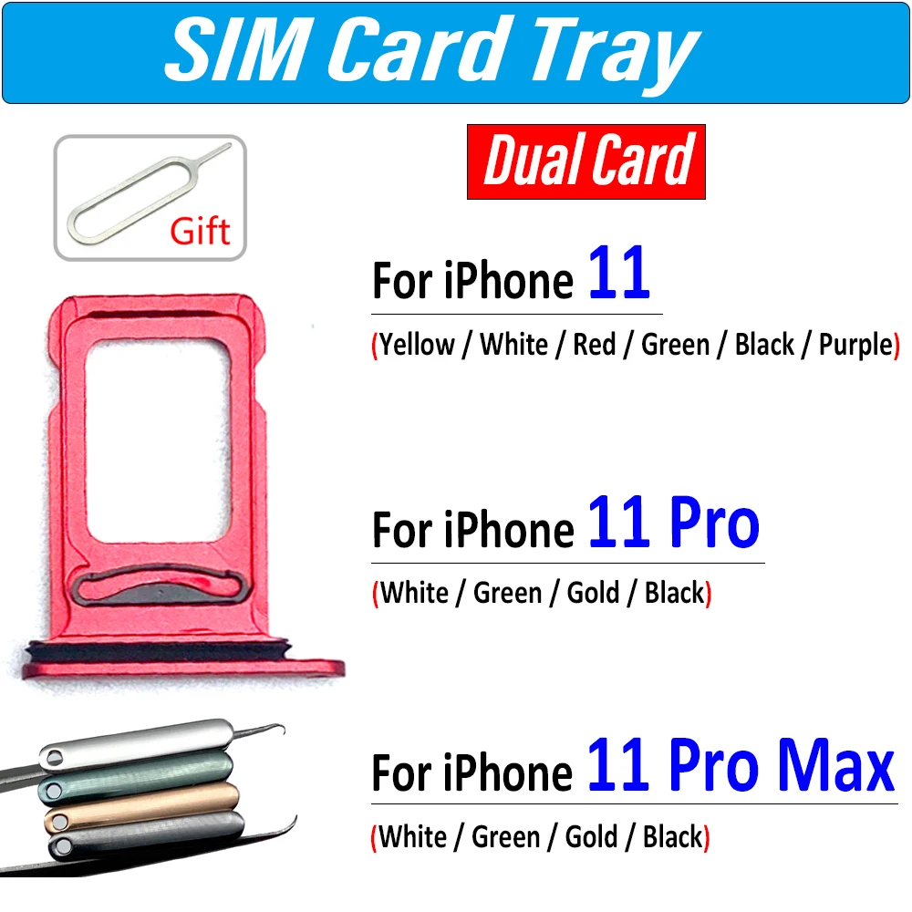 NEW-Tested-Dual-Card-SIM-Card-Tray-chip-slot-drawer-Holder-Adapter ...