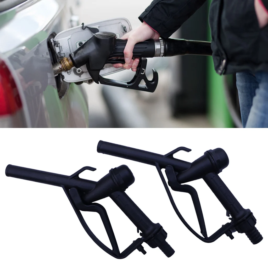 Manual Heavy Duty Fuel Nozzle Gun with Hook 25mm / 20mm Straight Spout ...