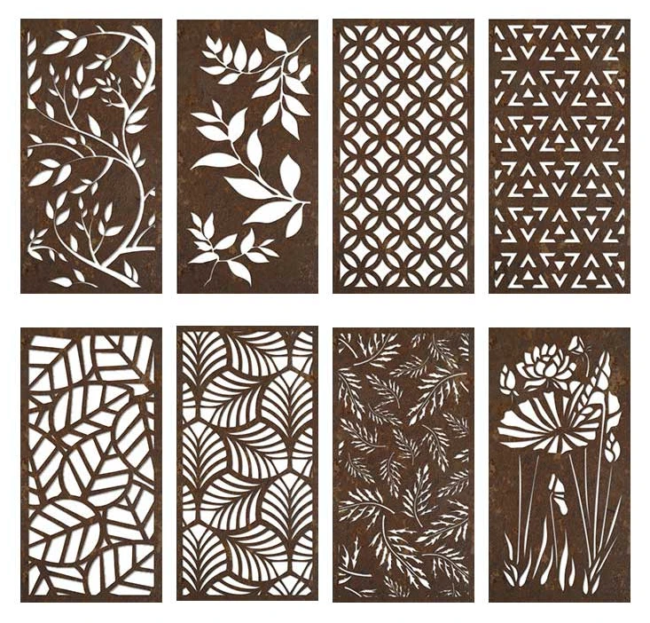 Cerca decorativa do metal do corte do laser, Painel exterior da seleção ...