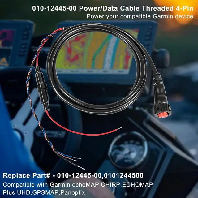 Garmin Livescope Bundle Garmin EchoMAP Power Cable - 4-Pin Threaded ...