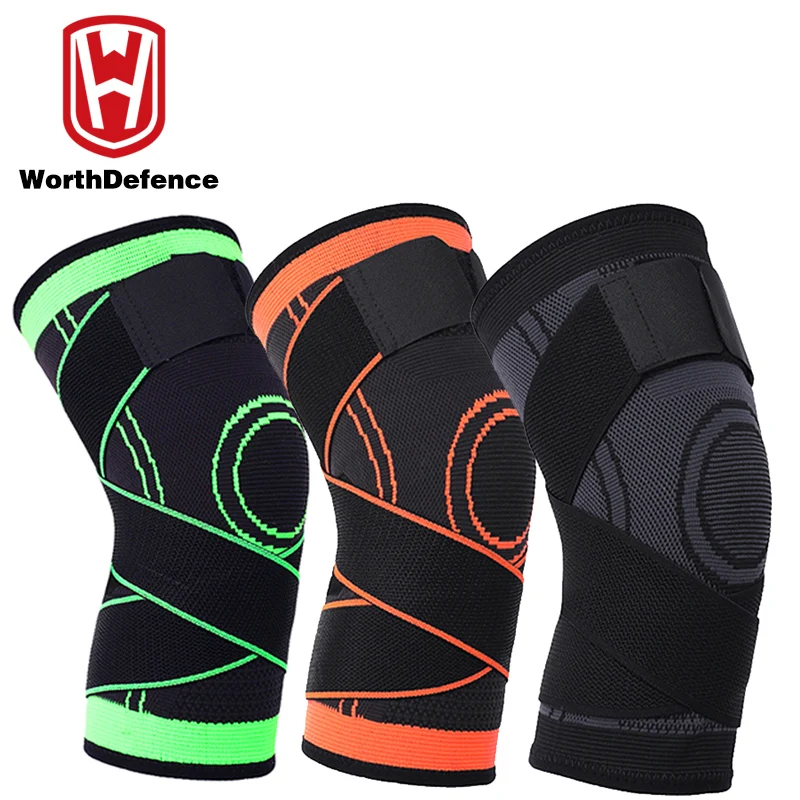 Worthdefence 1/2 PCS Knee Pads Braces Sports Support Kneepad Men Women ...