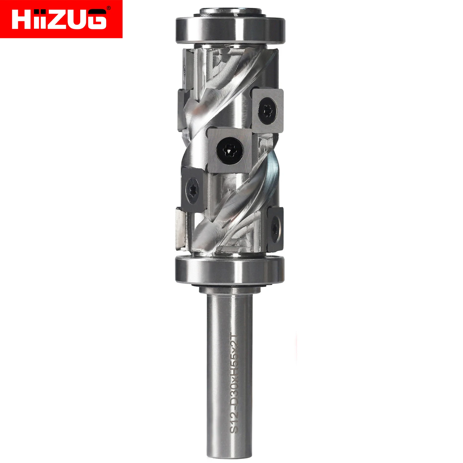 12mm-Shank-Spiral-Flush-Trim-Router-Bit-Top-and-Bottom-Double-Bearings ...