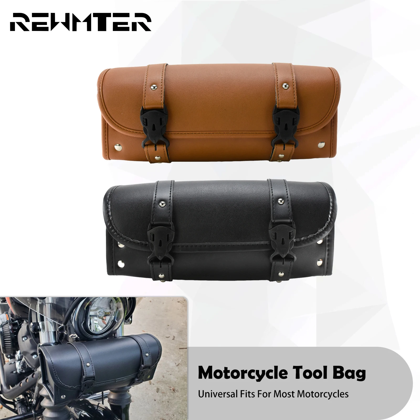 Motorcycle-Tool-Storage-Bags-Tail-Side-Bag-Saddlebag-For-Harley-Touring ...