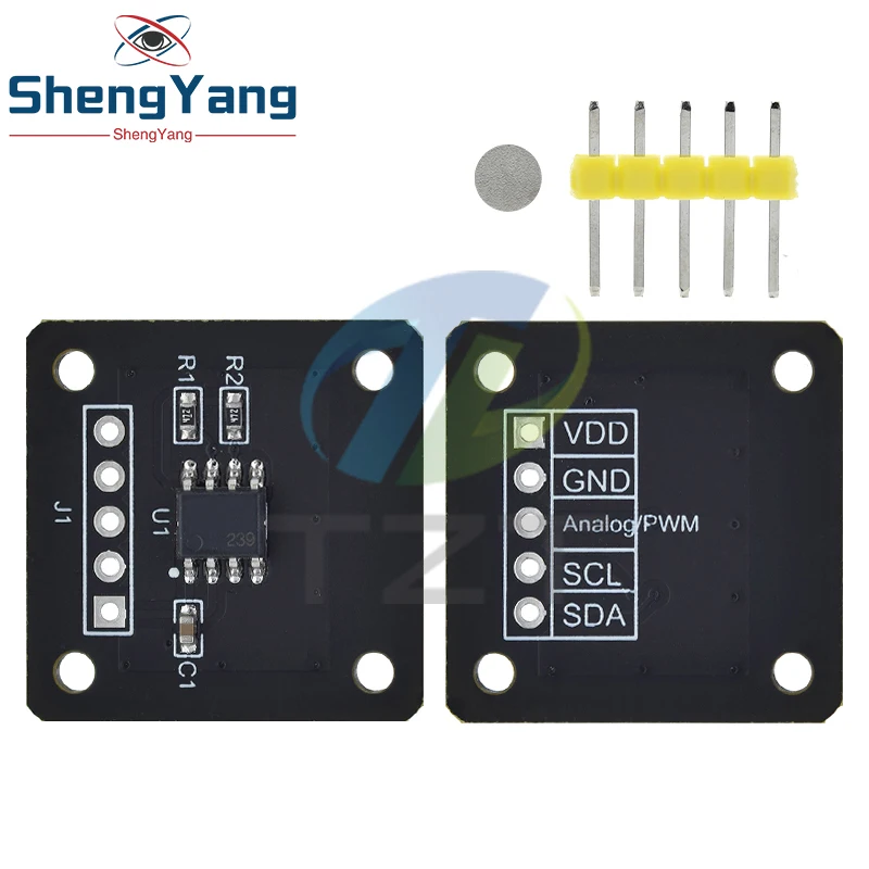 MT6701-Magnetic-Encoder-Magnetic-Induction-Angle-Measurement-Sensor-Module-14bit-High-Precision ...