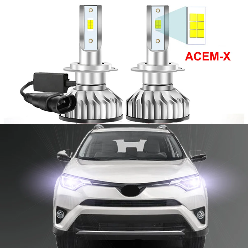 2pcs For Toyota Rav4 Rav 4 2016 2017 2018 Car Led Headlight Bulbs High ...