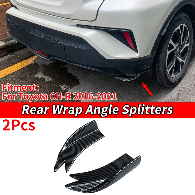 For-Toyota-CHR-2016-2023-2018-2021-Car-Rear-Bumper-Splitters-Aprons ...