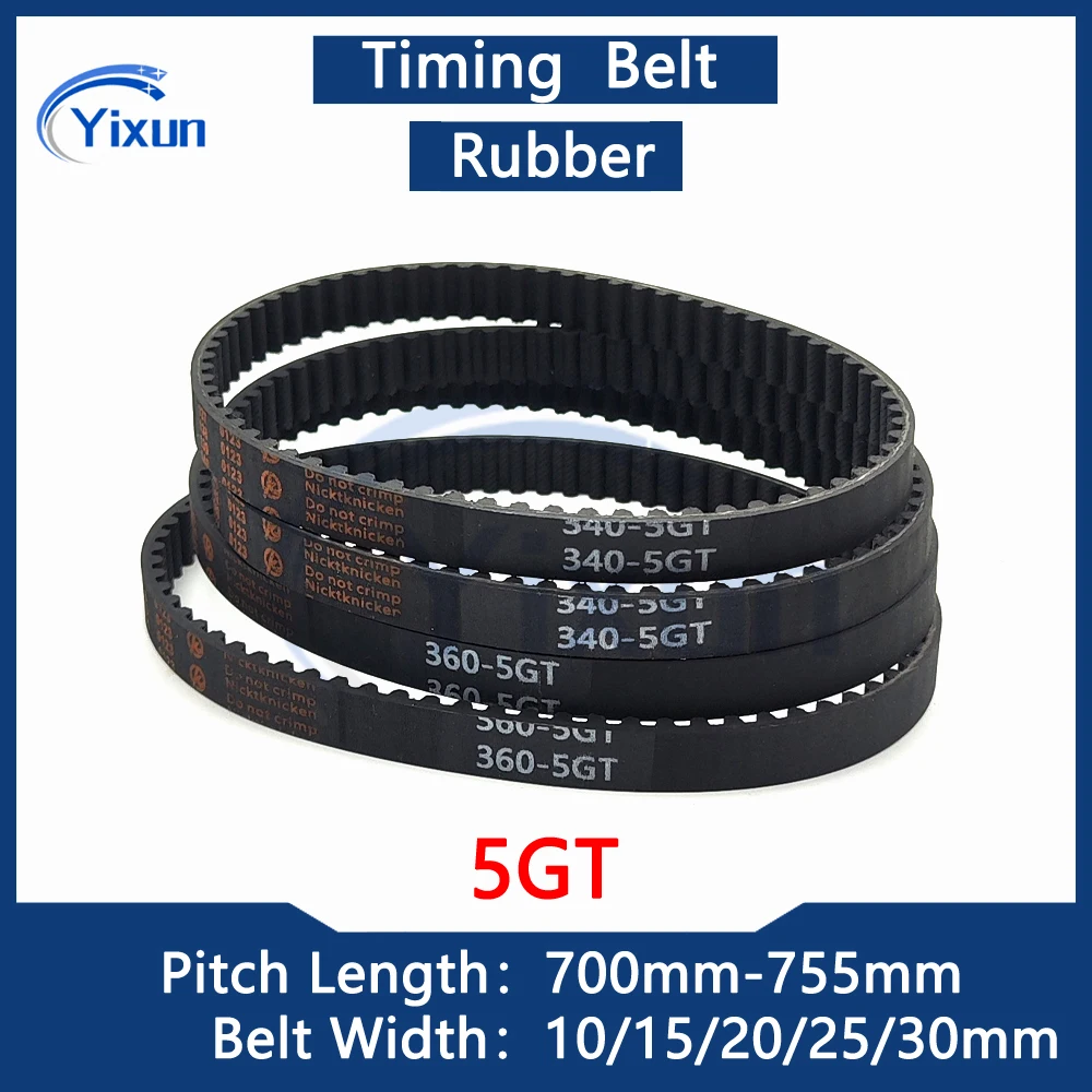 5GT Rubber Timing Belt Length 700 705 710 715 720 725 730 735 740 745 ...