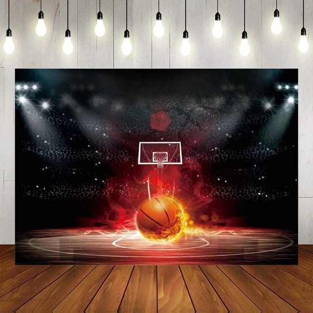 Indoor Basketball Hoop Background
