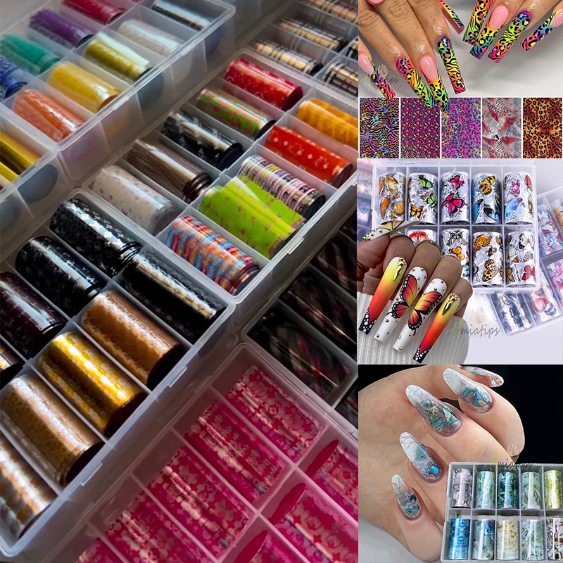 100X4Cm-Design-Nail-Art-Transfer-Folies-Voor-Transfer-Papieren-Stickers ...