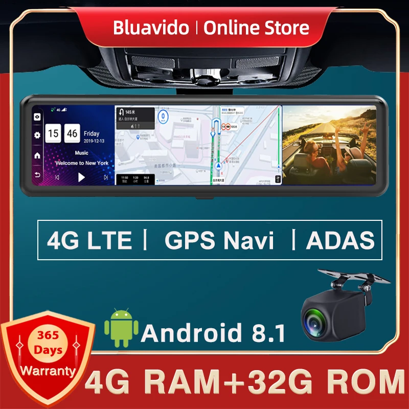 4G-Dash-Cam-Android-Mirror-ADAS-Car-DVR-GPS-Navigation-1080P-Video ...