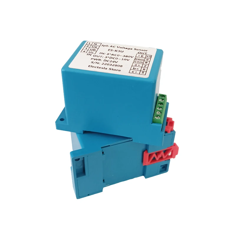 DC Hall Effect Voltage Sensor DIN Rail Input DC 0-100V, 50% OFF