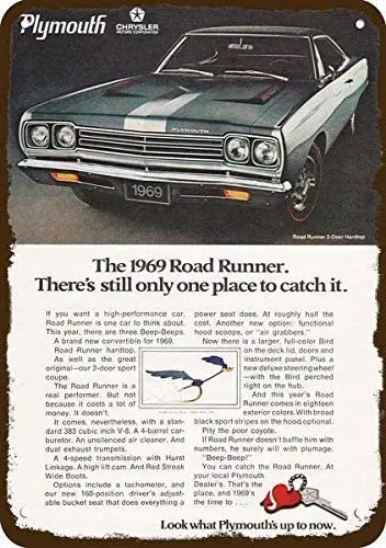 1969-Plymouth-Roadrunner-2Door-Hardtop-Car-Road-Runner-Metal-Aluminum ...