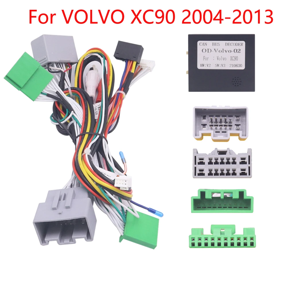Car 16PIN Android Audio Power Radio Wire Harness with Canbus Box Car ...