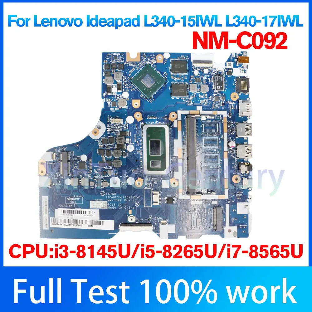 NM-C092-For-Lenovo-Ideapad-L340-15IWL-L340-17IWL-Laptop-Moederbord-Met ...