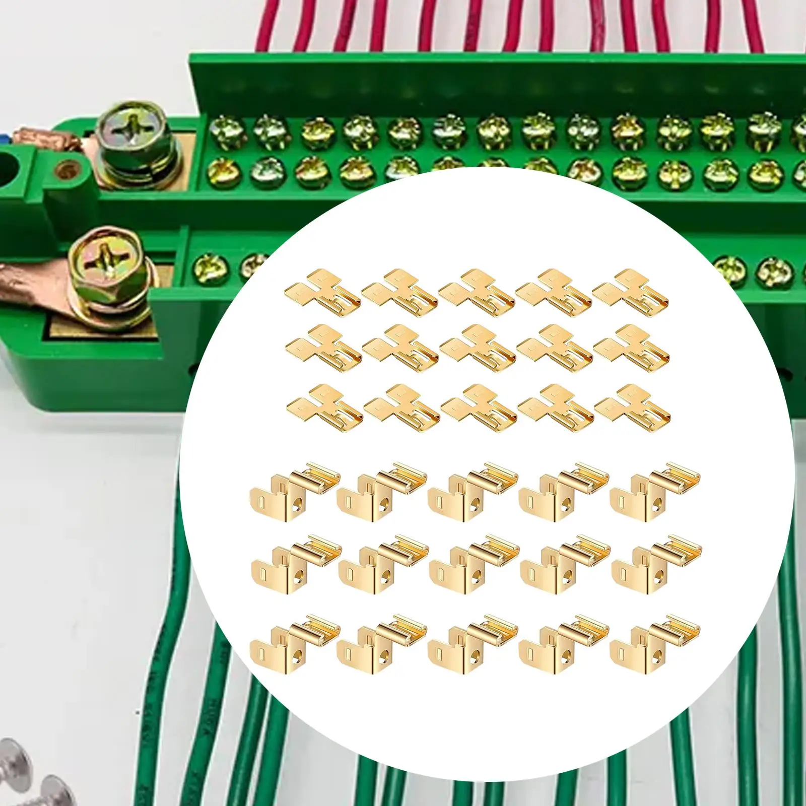 30Pcs-Piggyback-Spade-Connectors-Equipment-Spade-Terminals-Adapters-for ...