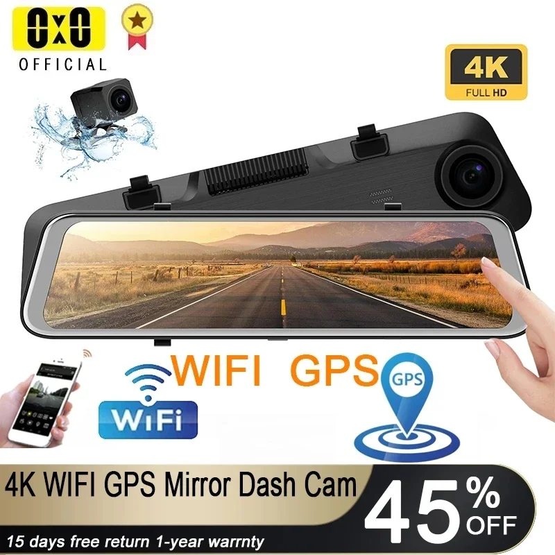 4K-Dash-Cam-Mirror-CAR-DVR-RearView-Mirror-Dash-Cam-Dual-Rear-View ...