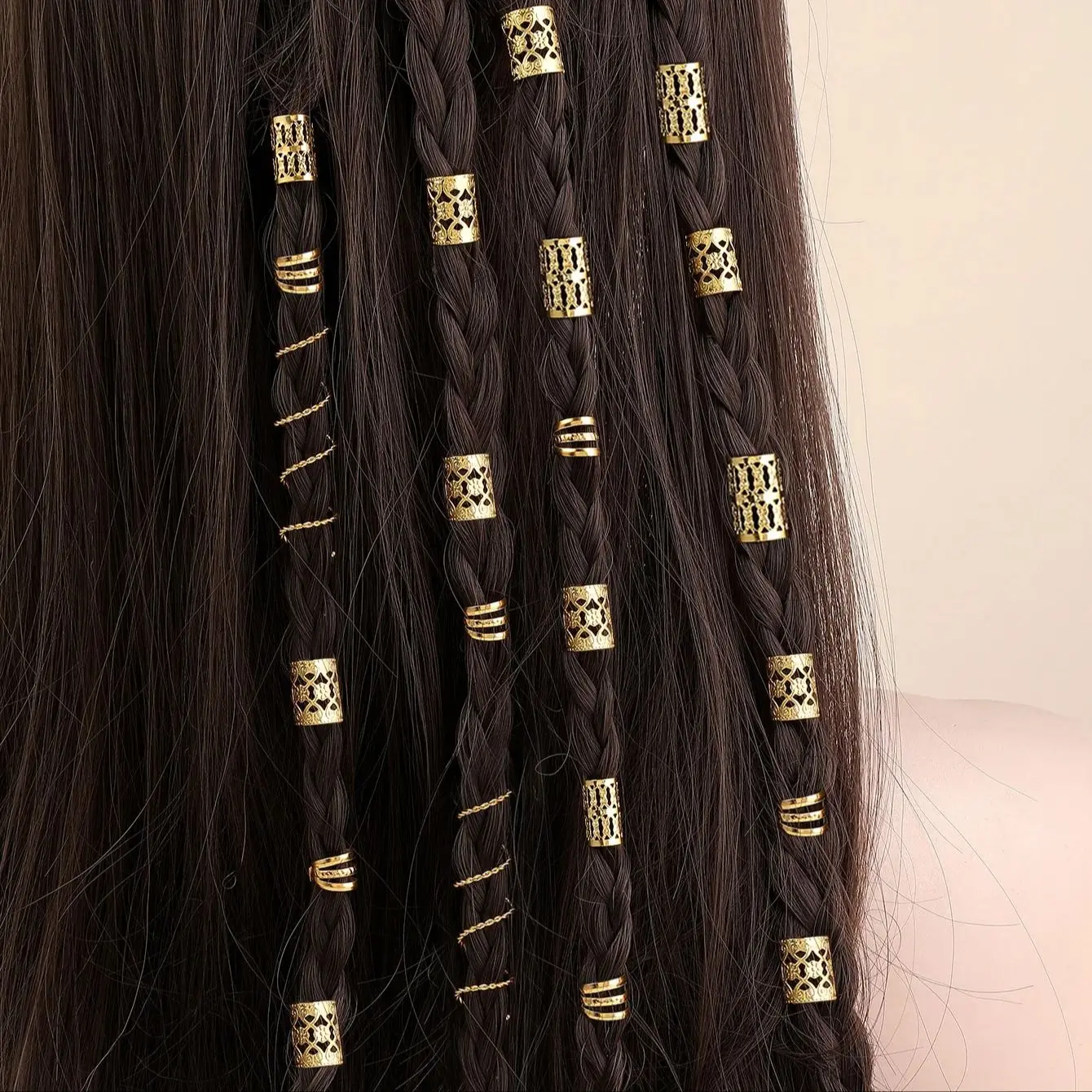 90pcs-Hollow-Out-Hair-Ring-Dreadlocks-Beads-Hair-Braid-Rings-Clips ...