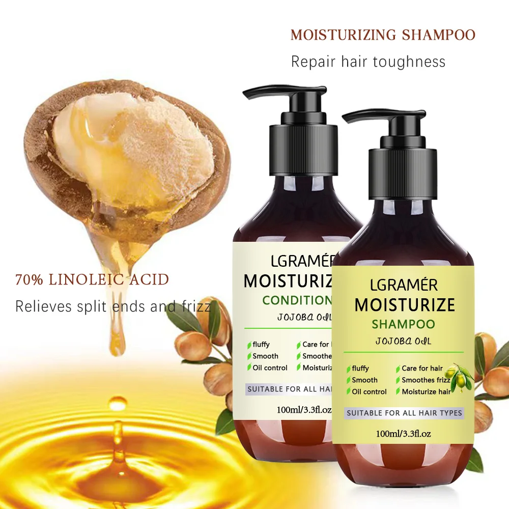 Shampoo and Hair Care Set Nourishes Hair Repairs Damage Controls Oil ...