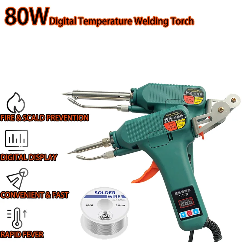 80W-Electronic-Welding-Torch-Kit-Internal-Heat-Helping-Hand-Soldering ...