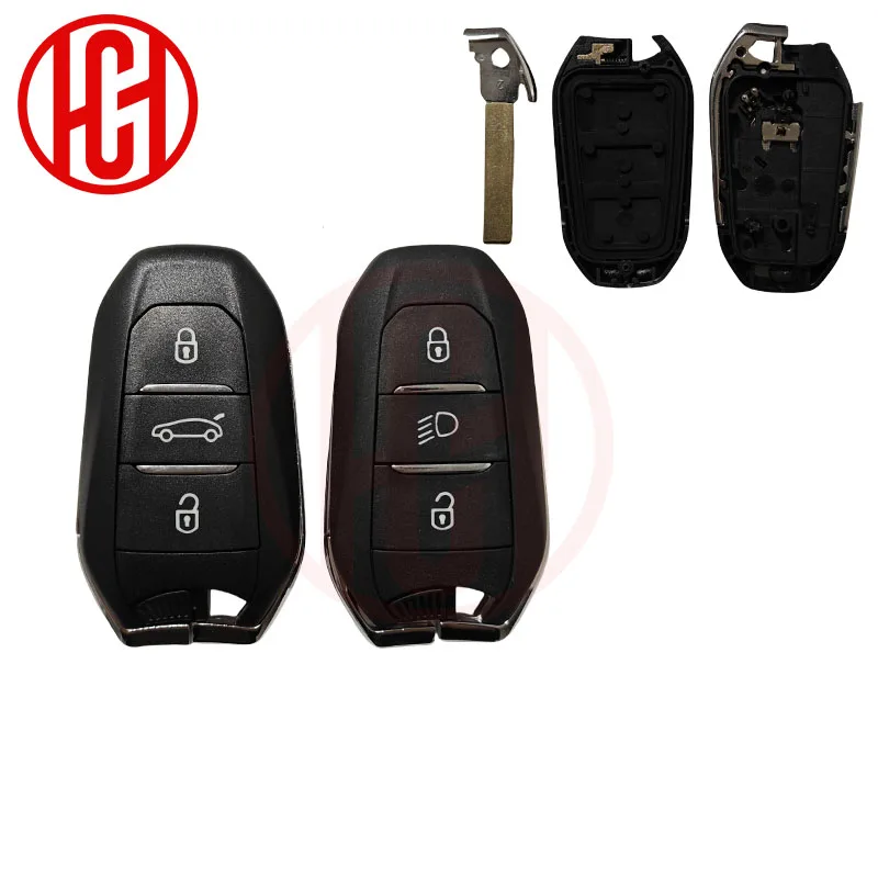 3 Buttons Car Key Case For Peugeot 208 301 308 508 3008 5008 Citroen C3 ...