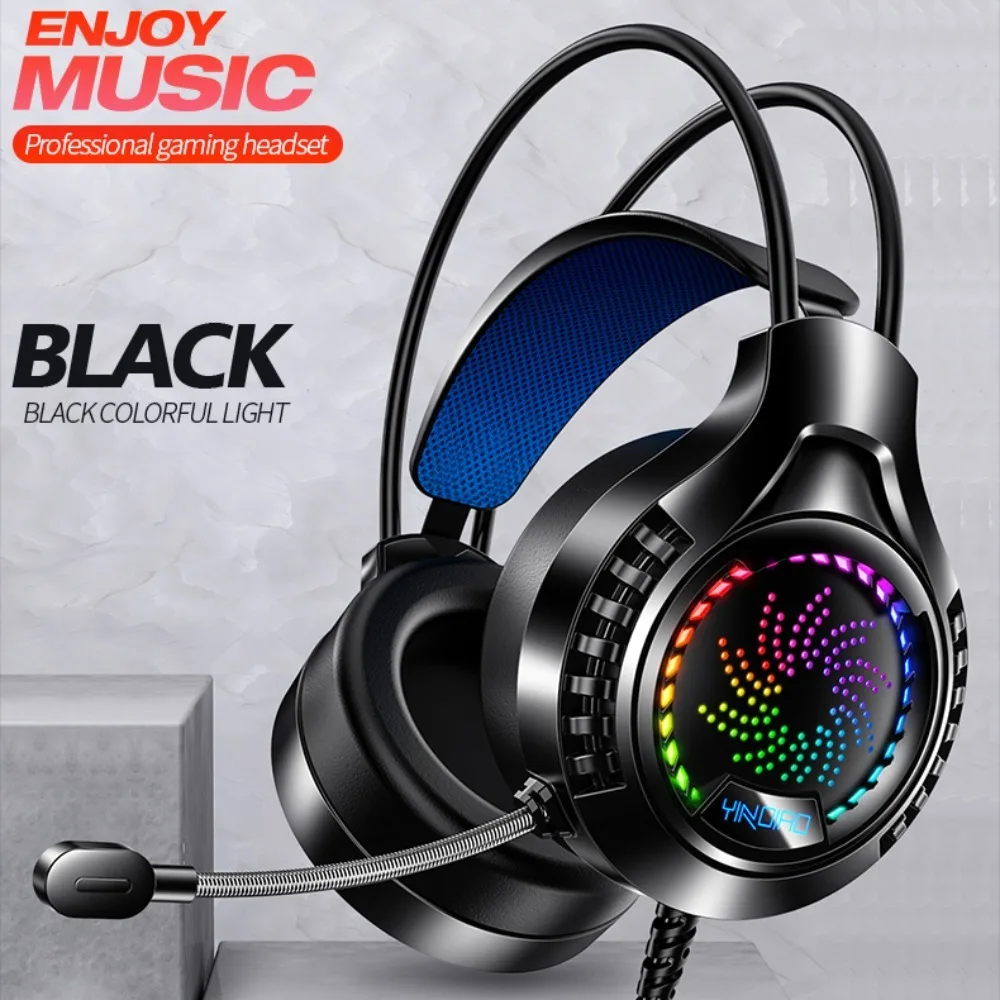 Foldable-Computer-Wired-Headphone-with-Microphone-Large-Ear-Cups-Wired ...