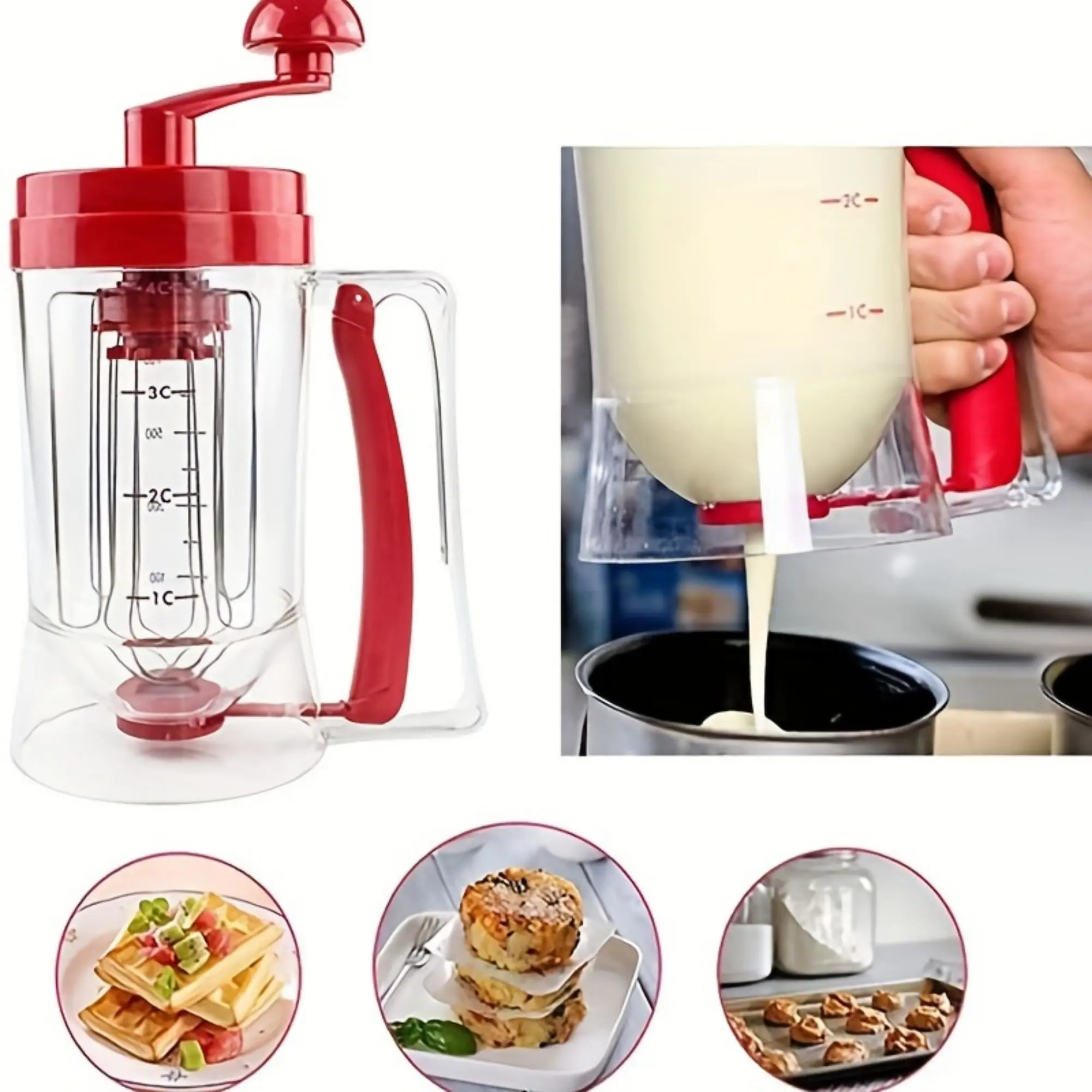 1-pc-Pancake-Batter-Dispenser-Hand-Shaken-Batter-Dispenser-Stirring ...