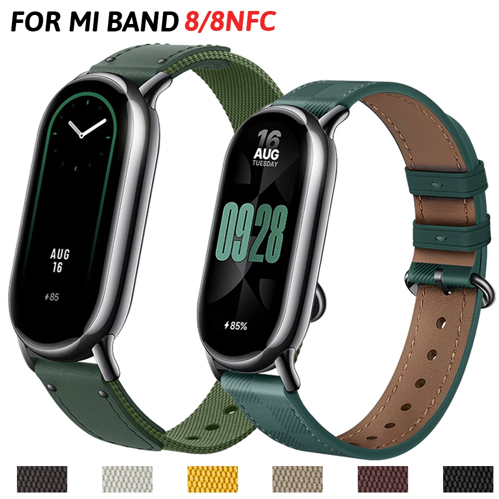 Original-Strap-for-Xiaomi-Mi-Band-8-Bracelet-Fashion-Leather ...