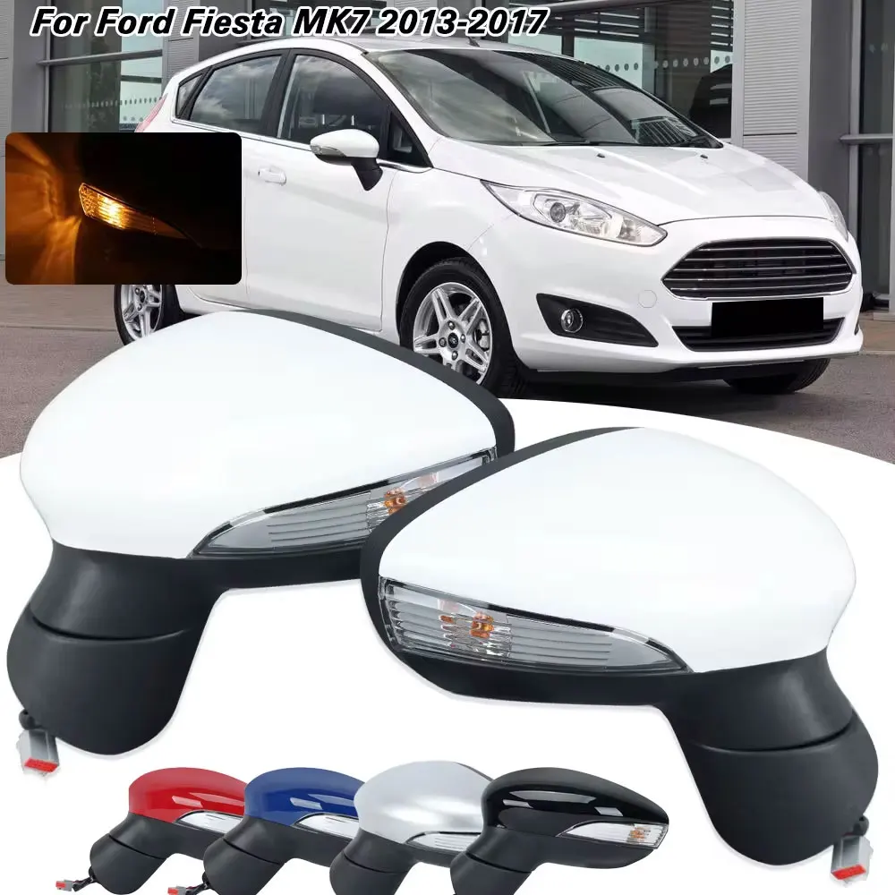 for Ford Fiesta MK7 2013-2017 Door Wing Mirror Electric Heated Power ...