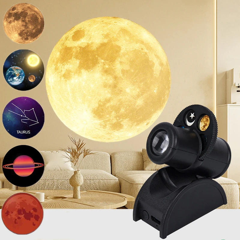USB-Moon-Projection-Lamp-Planet-Projector-Replaceable-LED-Night-Light ...