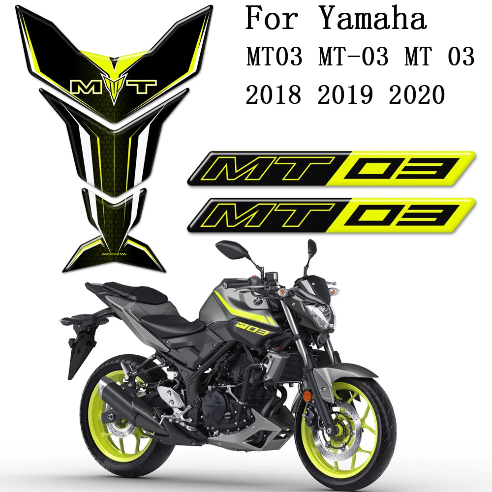 Motorcycle Stickers For Yamaha MT03 MT-03 MT 03 Tank Pad Paint ...