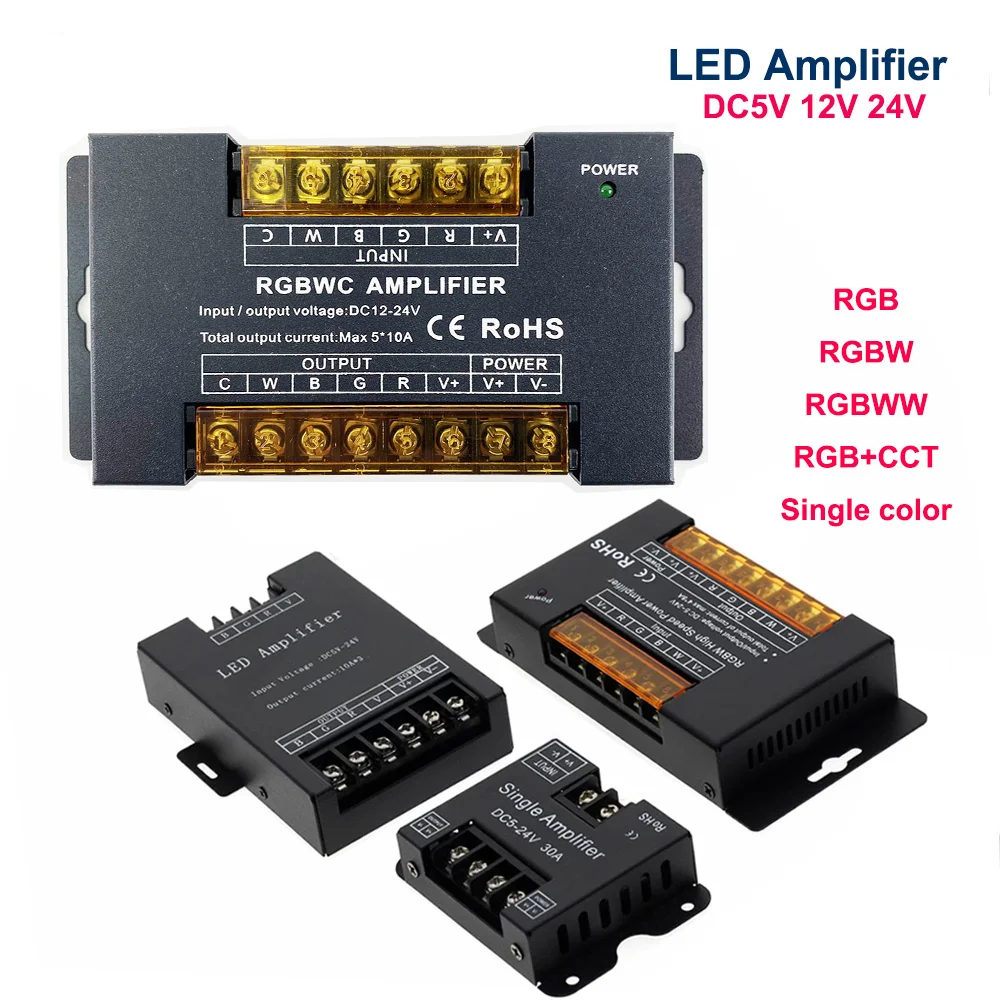 RGB-CCT-High-Speed-Power-Signal-Amplifier-50A-Data-Signal-Repeater-5CH ...