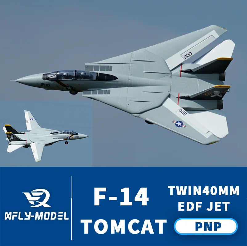 XFly Model Twin 40mm EDF Jet F14 F-14 RC Plane Model PNP Tomcat Fighter ...