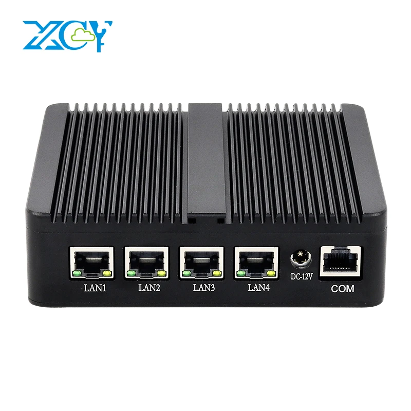 XCY Mini PC Intel Celeron J4125 Quad-Cores 4x LAN 2.5G intel i225V NIC ...