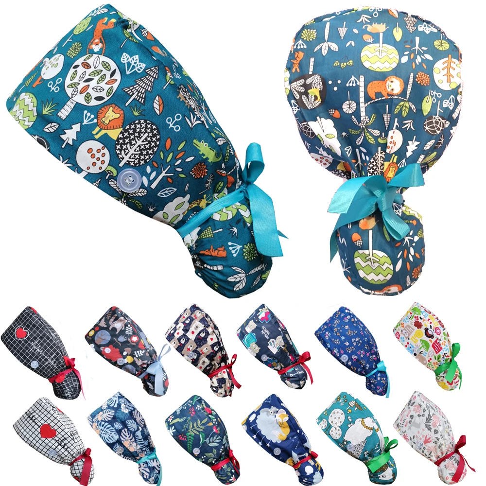 Working-Cap-with-Button-Long-Hair-Adjustable-Working-Hat-Ponytail ...