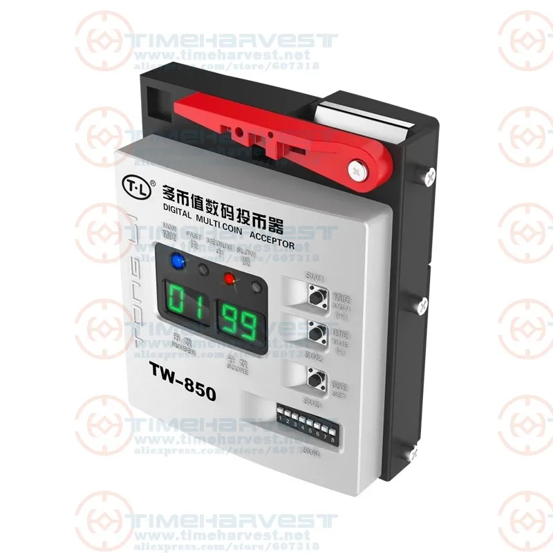 TW-850-Digital-Top-Entry-Multi-Coin-Acceptor-Token-Selector-Vertical ...