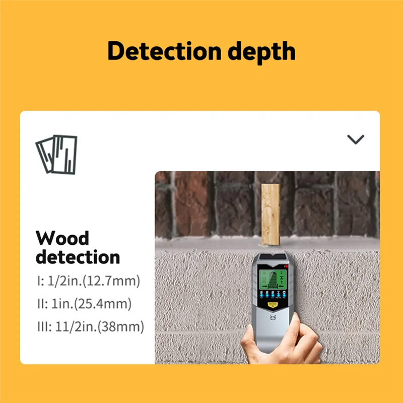 A06K 5-in-1 Electronic Detector Wall Stud Finder Sensor Wall Scanner ...