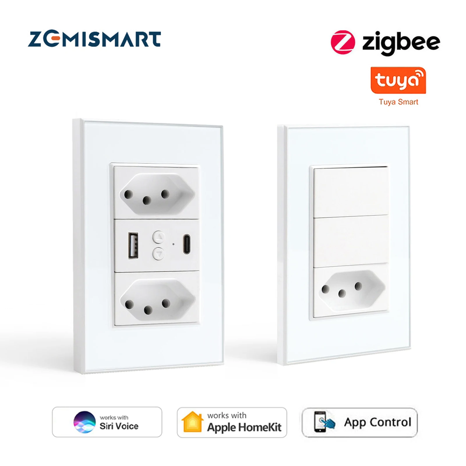 Smart Switch Socket Brazil | Smart Switch Socket Zigbee | Tuya Zigbee ...